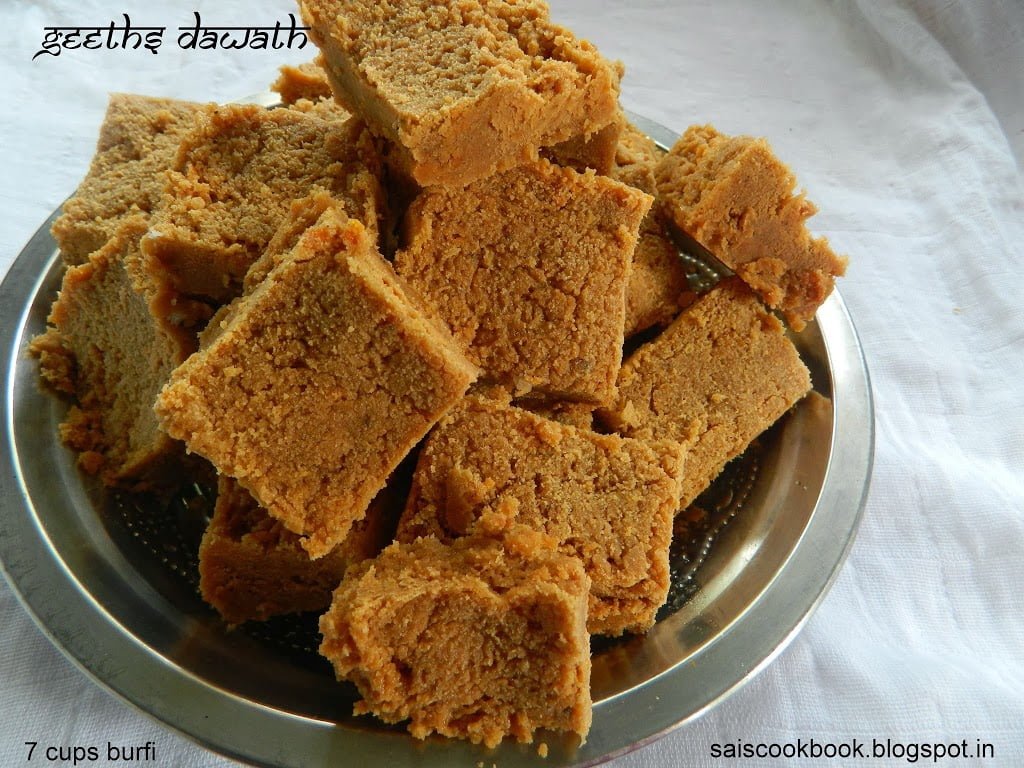 7 cups Burfi for the Diwali – Geeths Dawath