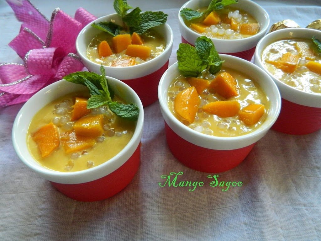 Mango Sagoo pudding | Geeths Dawath