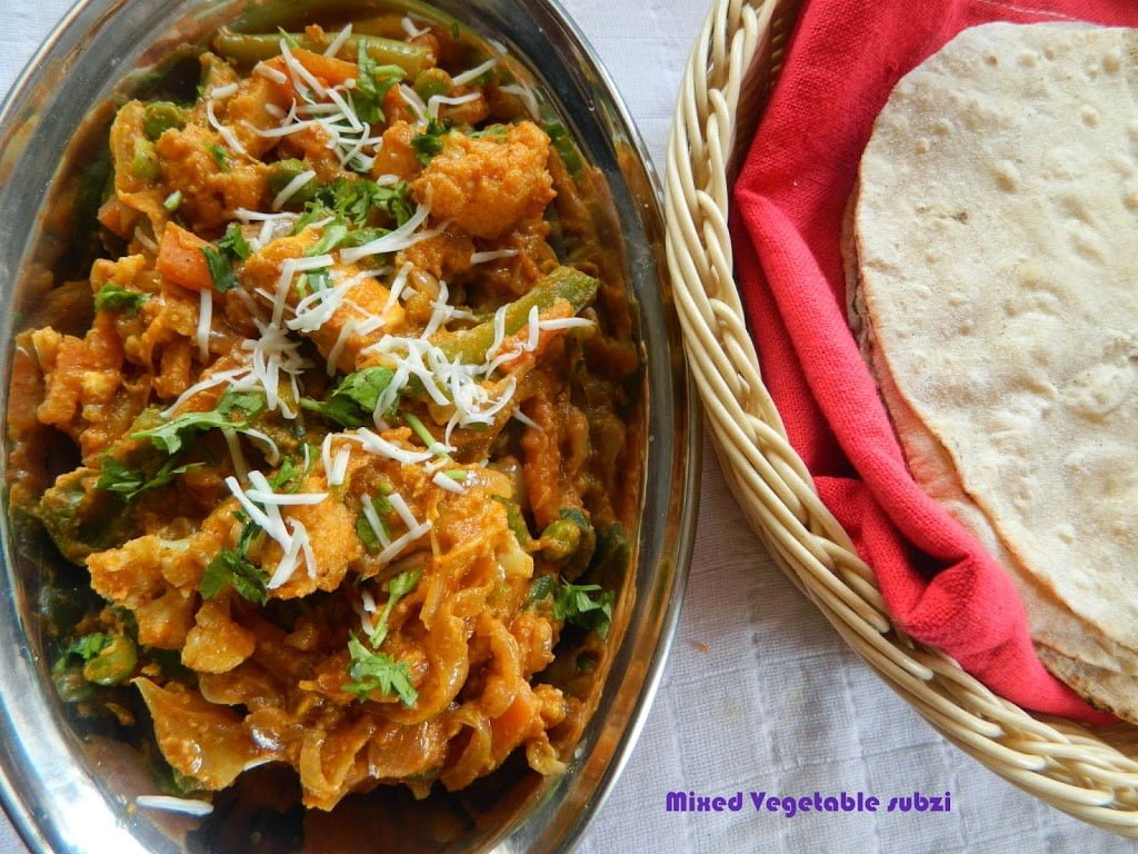 Mixed Vegetable Subzi | Geeths Dawath