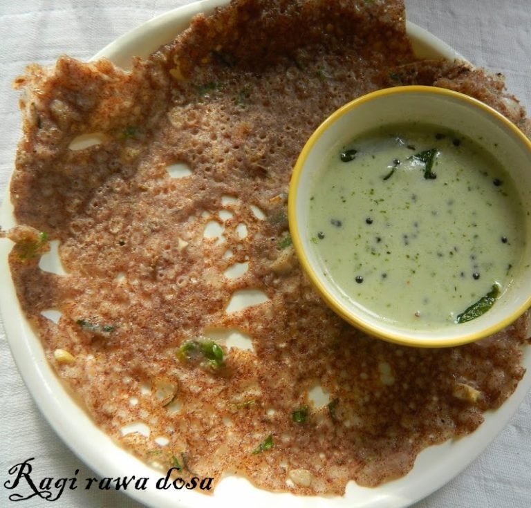Ragi Rawa Dosa / Fingermillet Dosa – Geeths Dawath