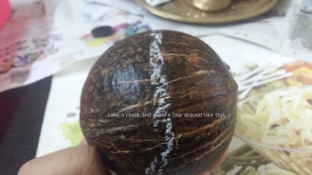 How to decorate Gowri puja coconut / Vayna? | Geeths Dawath