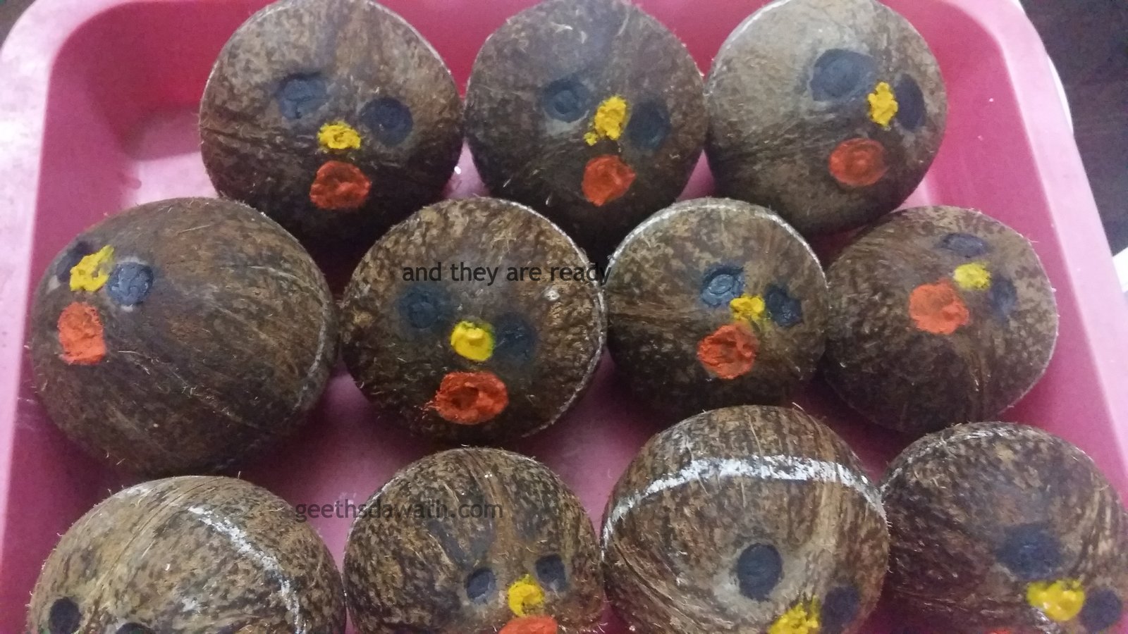 How to decorate Gowri puja coconut / Vayna? | Geeths Dawath