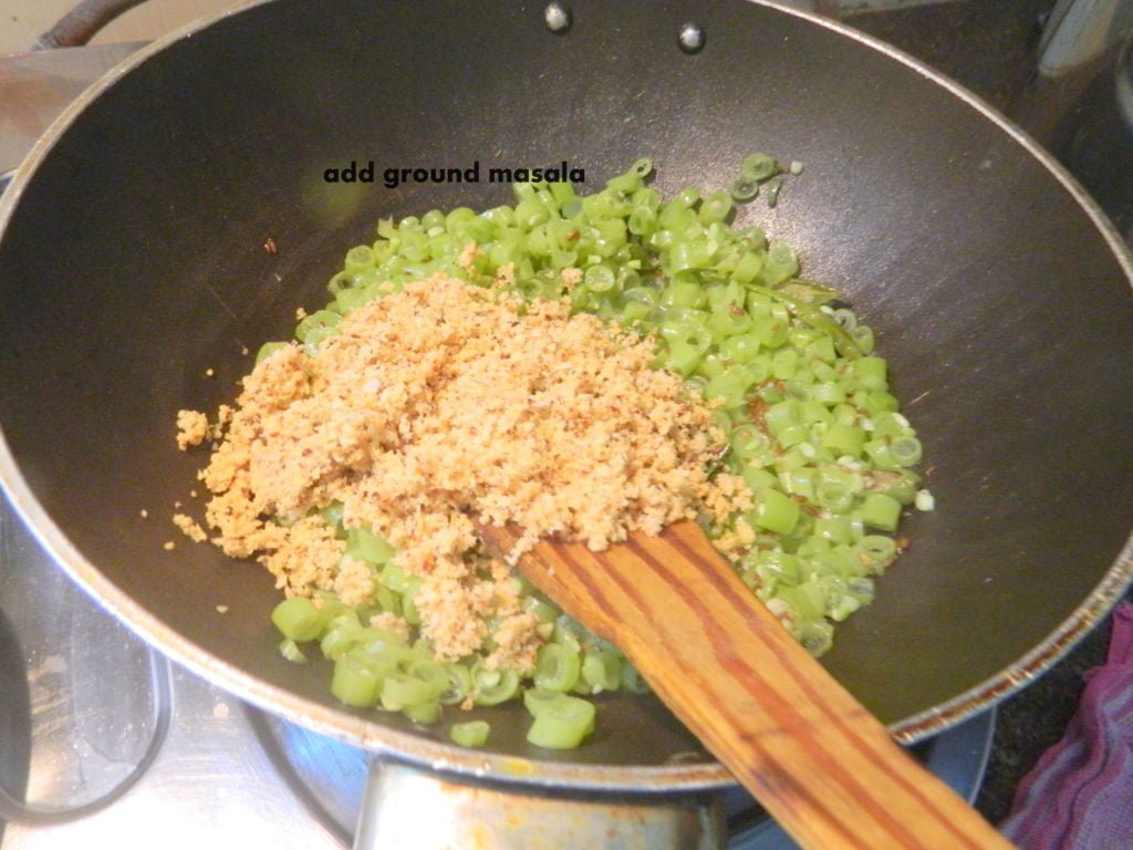 Beans Palya / Brahmin style beans upkari – Geeths Dawath