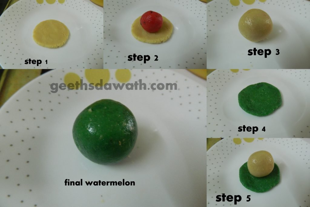 Kaju watermelon,Diwali special – Geeths Dawath